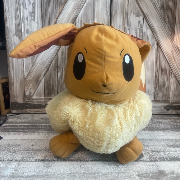 Toys | Pokemon Toy Factory Eevee Character Plush 16 Sitting | Poshmark